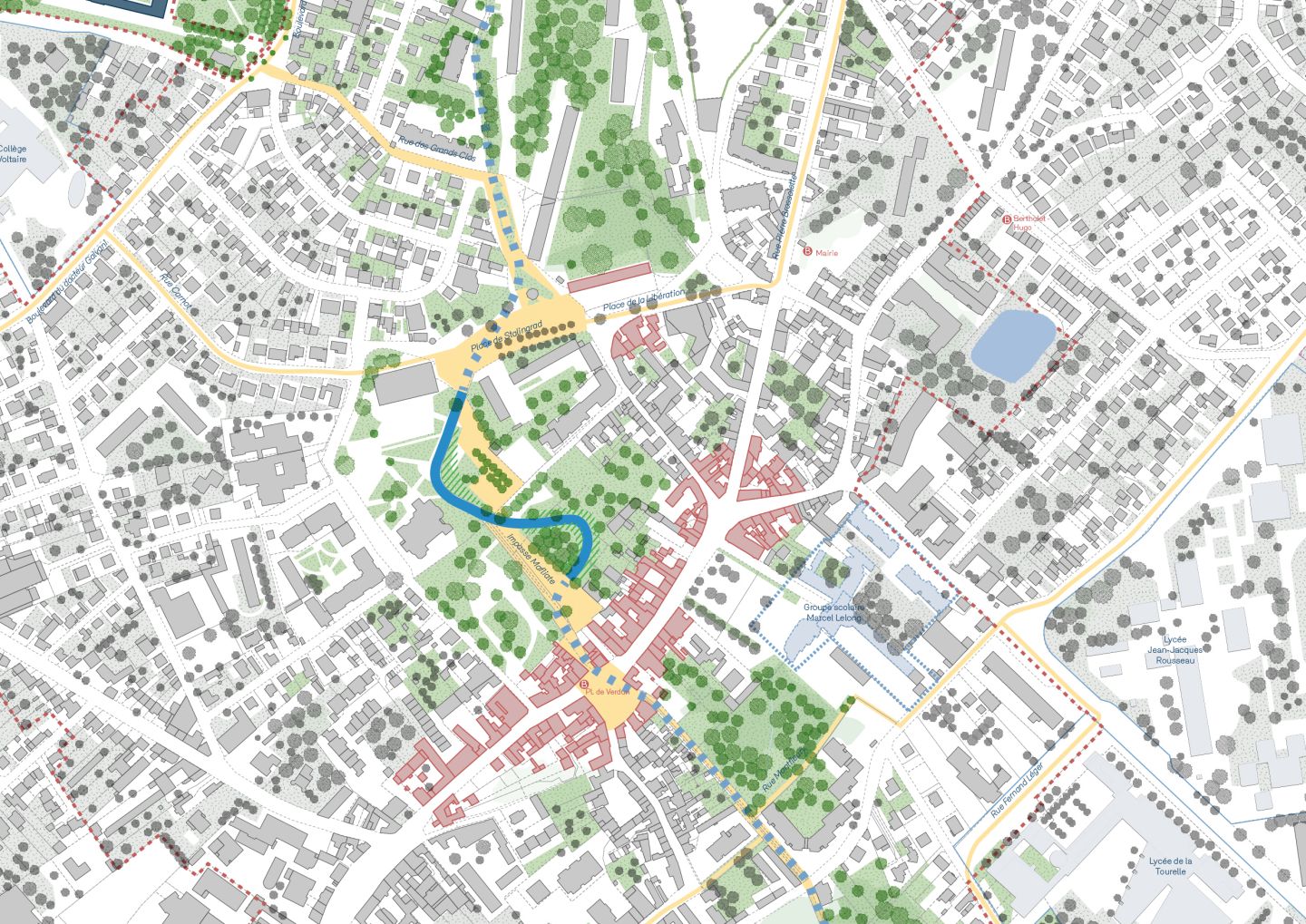 Plan guide de la ville de Sarcelles | Atelier Füzesséry Landauer