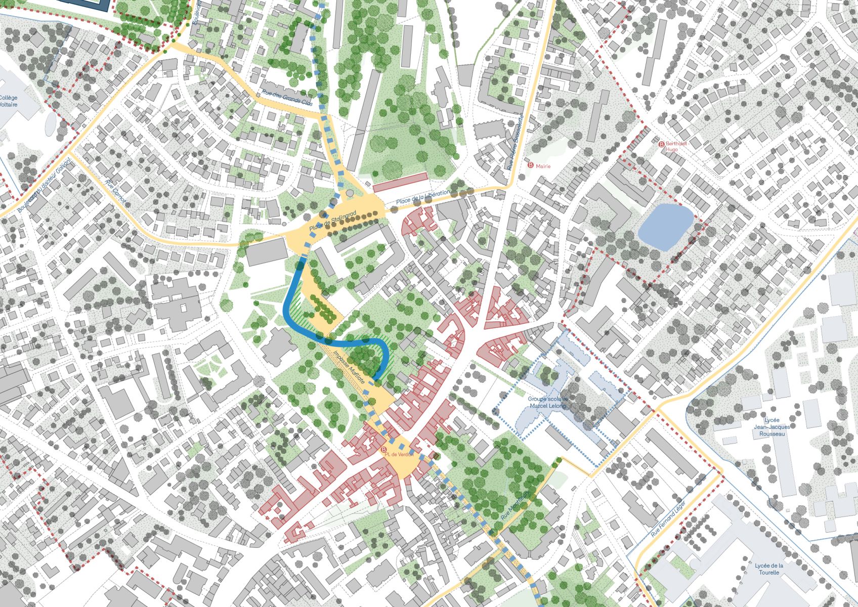 Plan guide de la ville de Sarcelles | Atelier Füzesséry Landauer