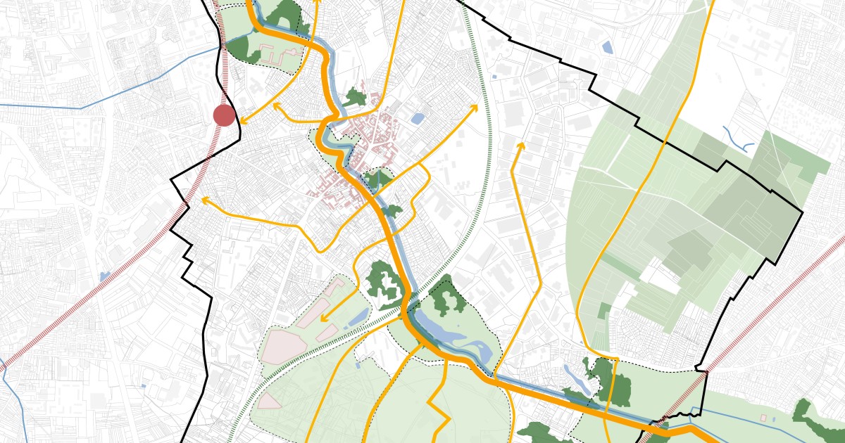 Plan guide de la ville de Sarcelles | Atelier Füzesséry Landauer