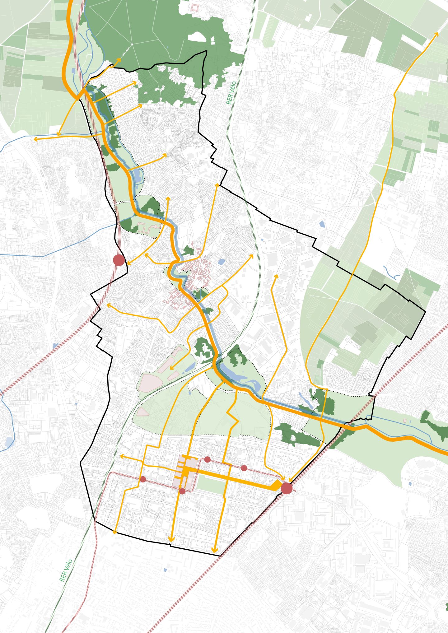 Plan guide de la ville de Sarcelles | Atelier Füzesséry Landauer