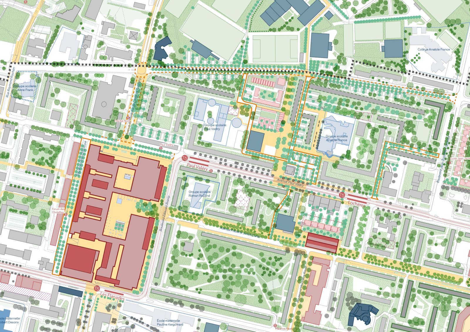 Plan guide de la ville de Sarcelles | Atelier Füzesséry Landauer